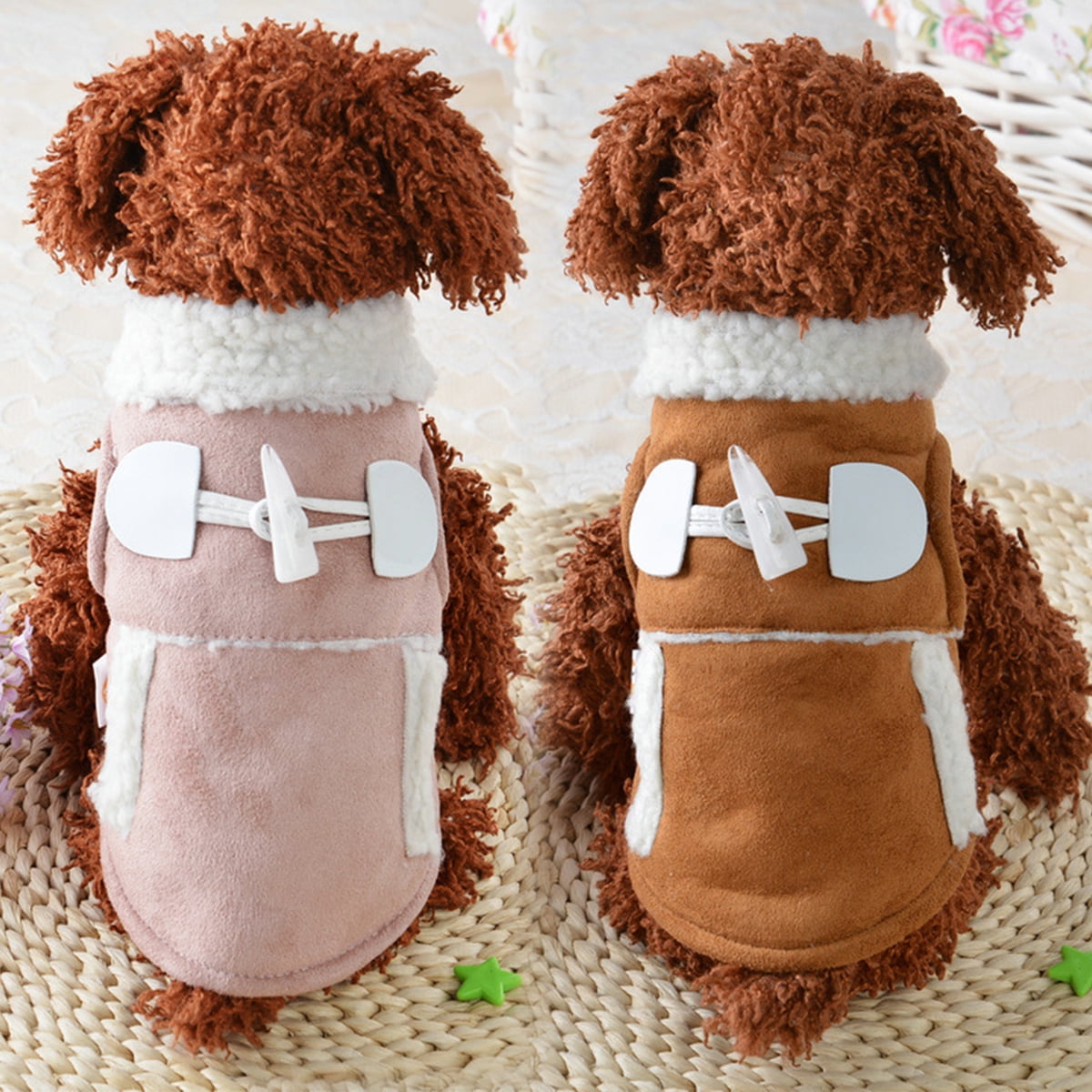 Vorkoi Winter Coat, Windproof Suede, Fleece Lined, Small Dog Jacket ...