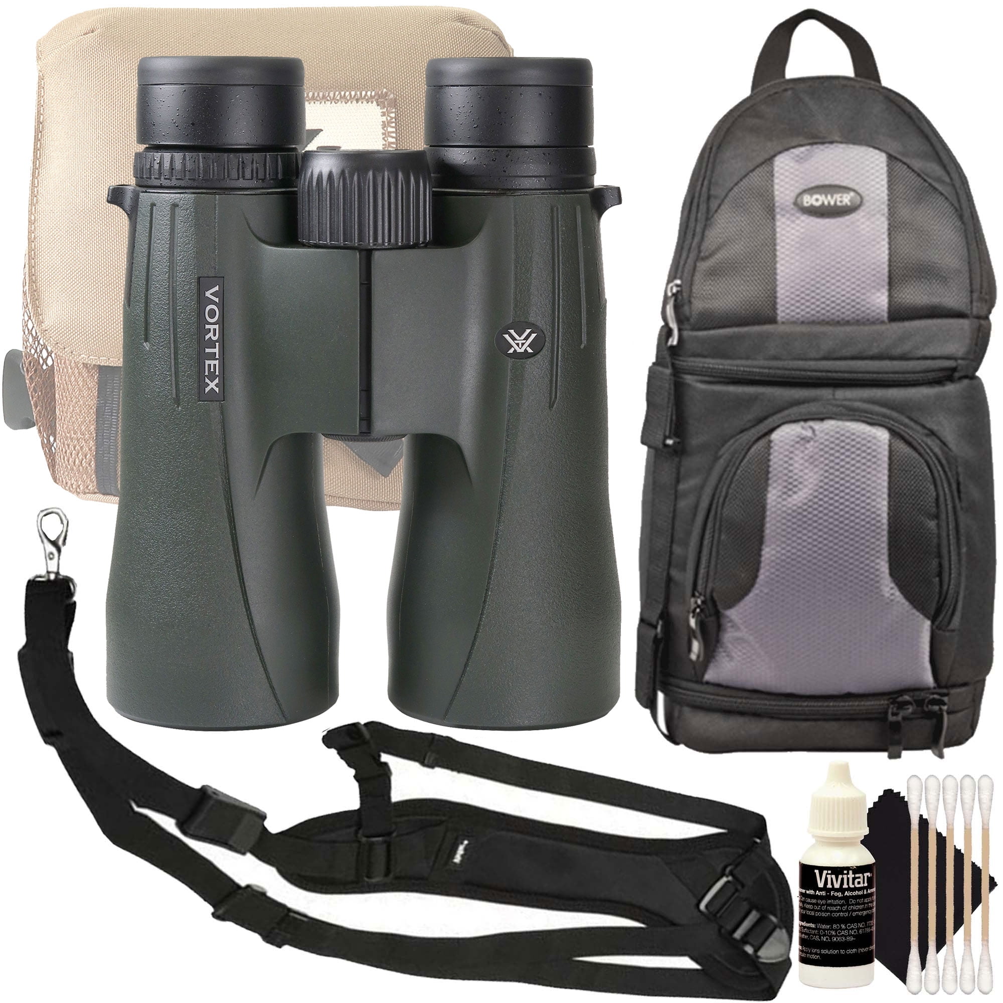 Vortex 10x50 Viper HD Binoculars V202 with Top Accessories - Walmart.com