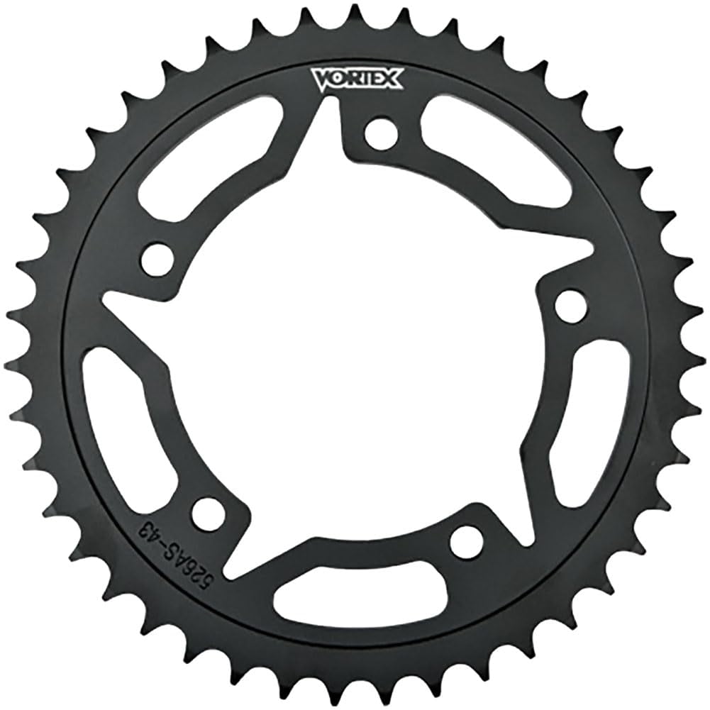 Vortex 527S-43 530 Steel Rear Sprocket - Black - 43 Tooth - Walmart.com