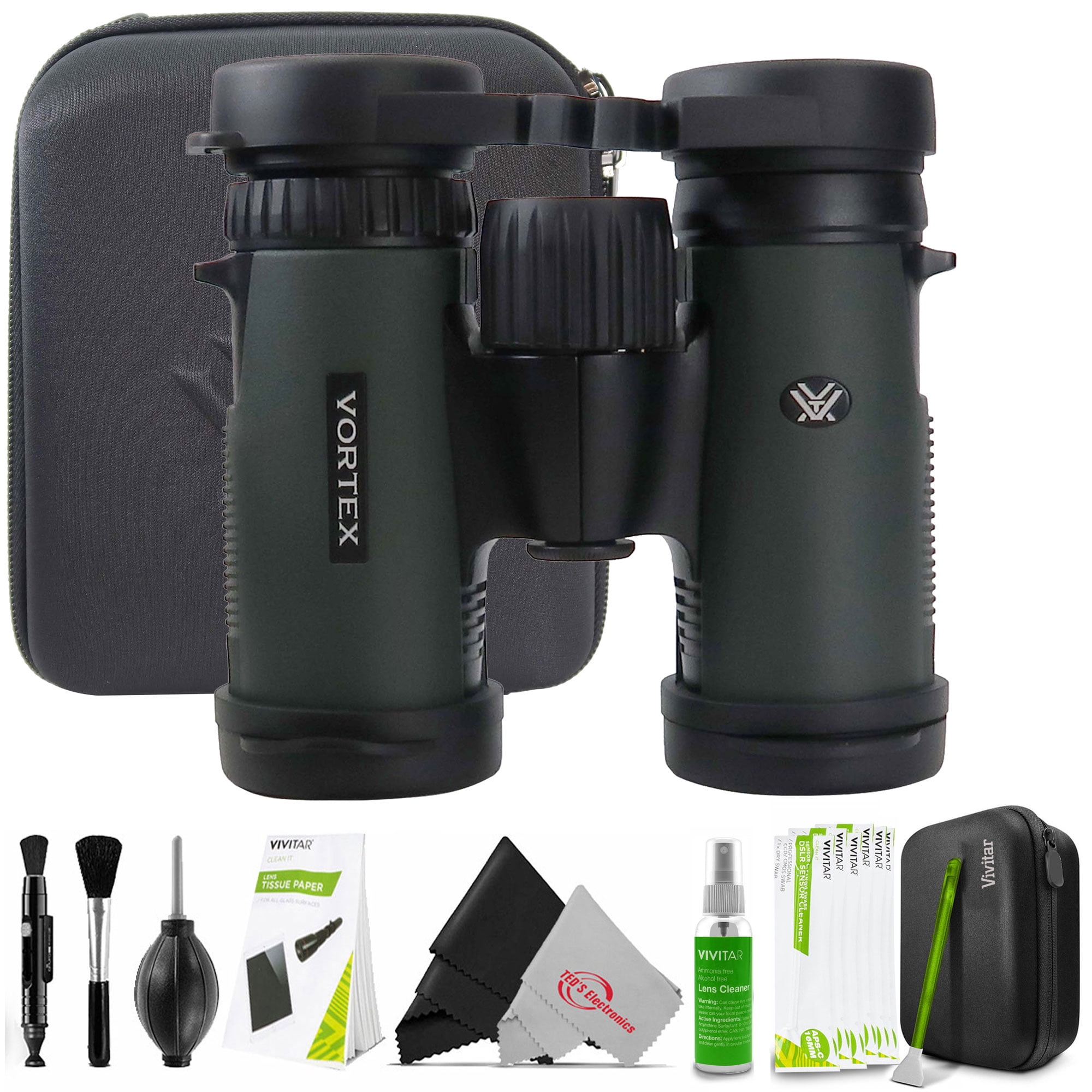 Vortex 8x32 Diamondback HD Binoculars DB-212 with Top Professional Cleaning Kit - Walmart.com