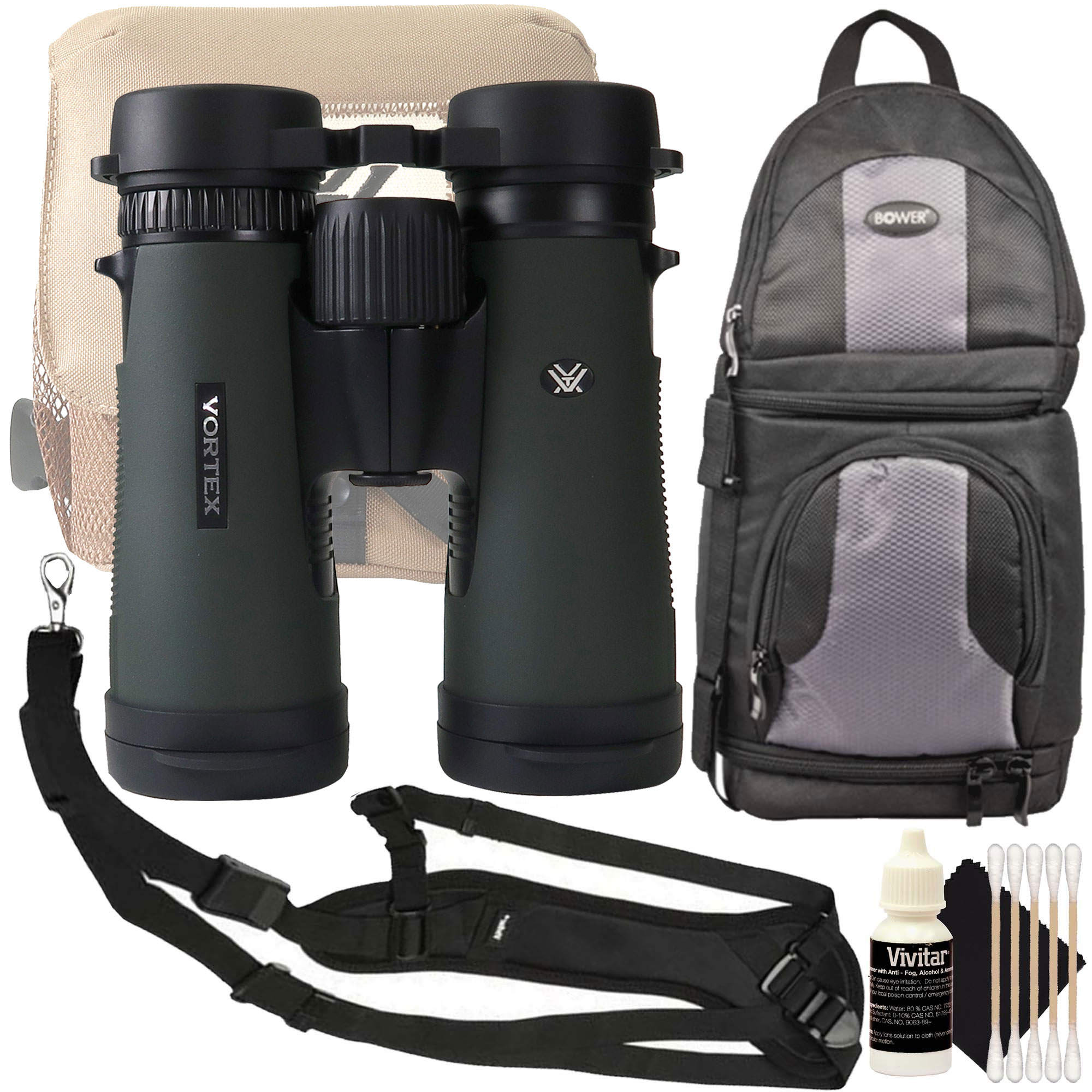 Vortex 8x42 Diamondback HD Binoculars DB-214 with Top Accessories ...