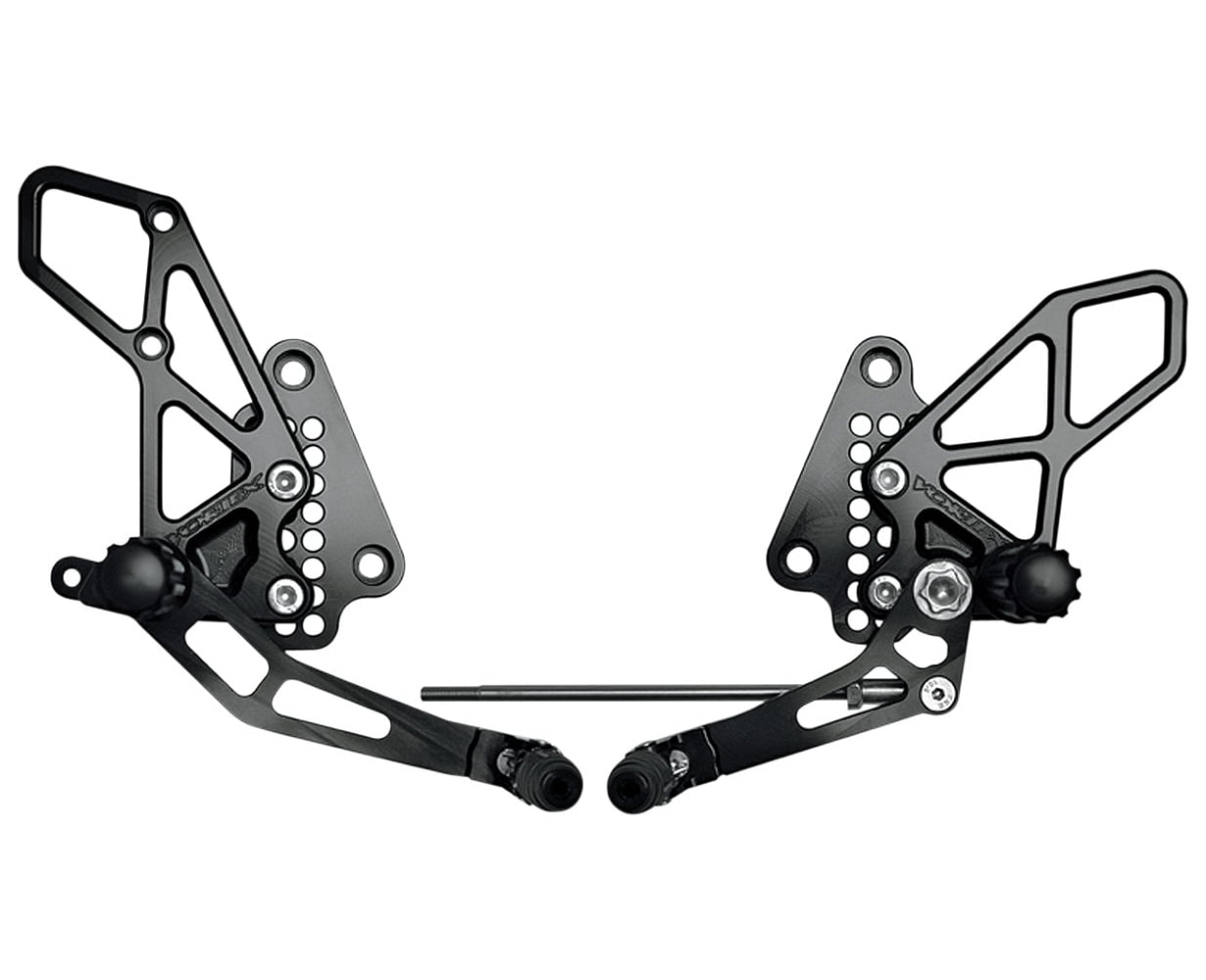 Vortex Black 2.0 Aluminum Motorcycle Rearsets (RS532K) - Walmart.com