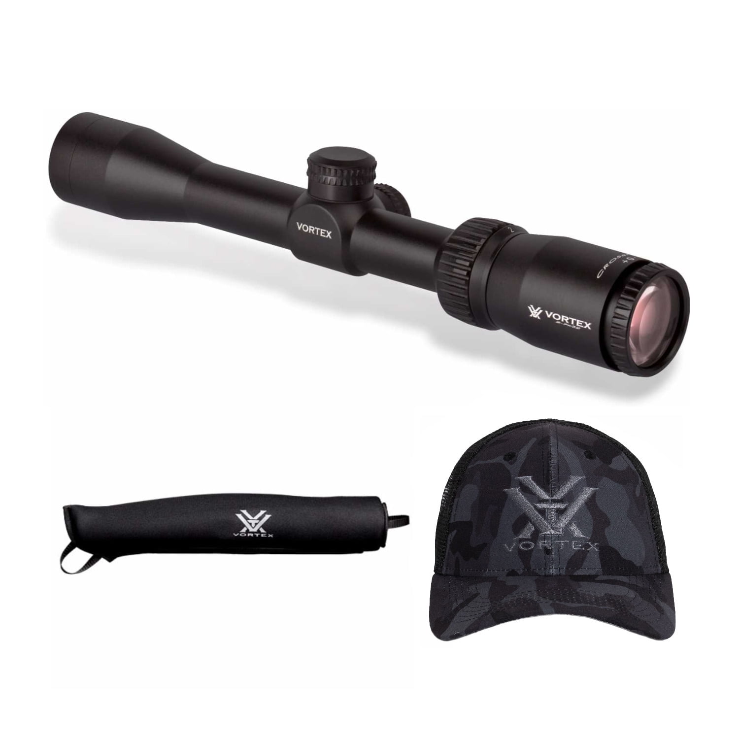 Vortex Crossfire II 2-7x32 Riflescope (V-Plex MOA Reticle) with Case ...