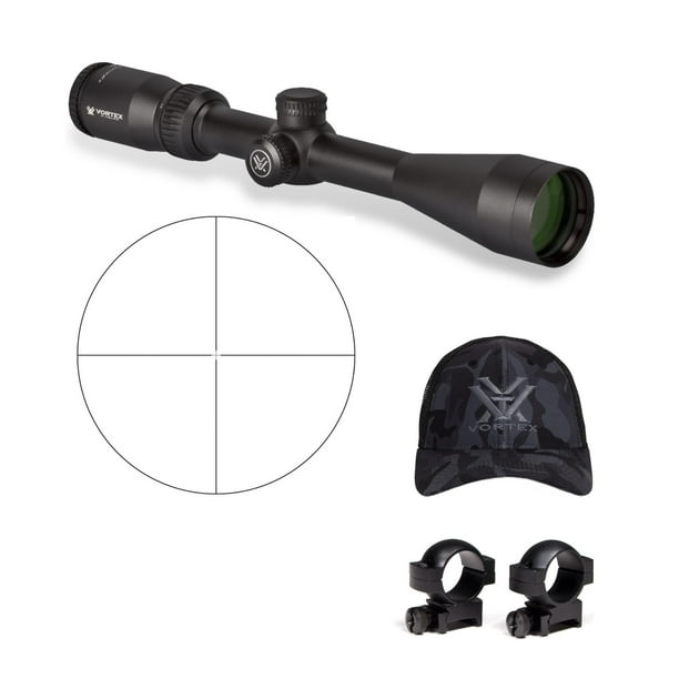 Vortex Crossfire II 4-12x44 Riflescope (V-Plex MOA Reticle) with 1-inch ...