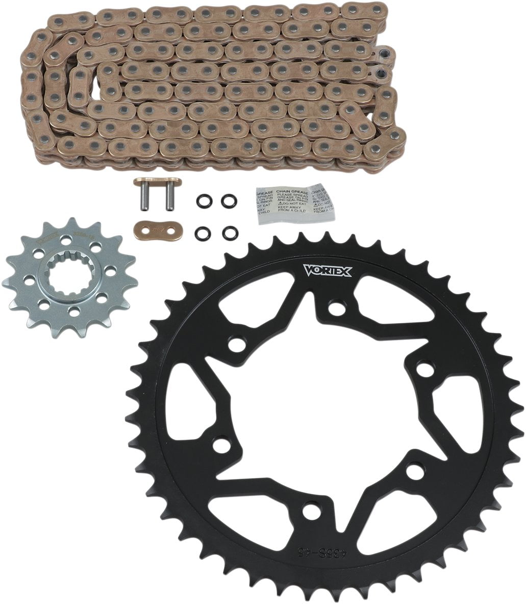 Vortex HFRS Hyper Fast 520 Conversion RX3 Gold Chain & Sprocket Kit ...