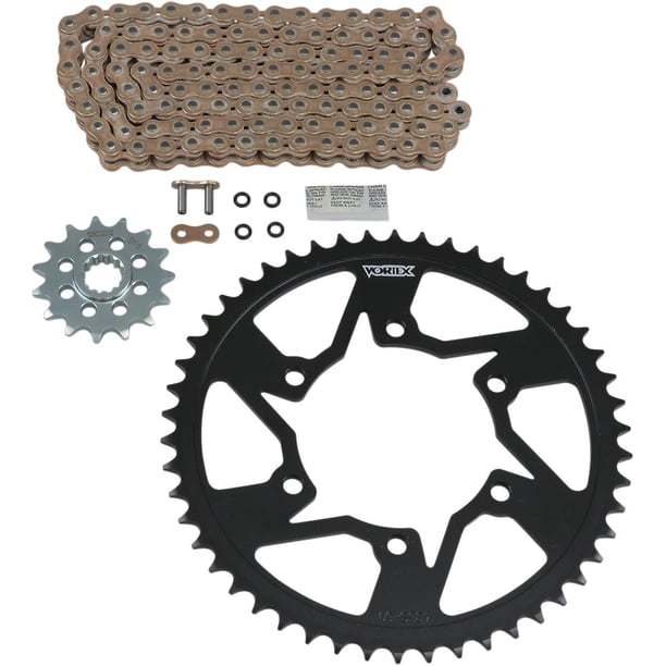 Vortex HFRS Hyper Fast 520 Conversion SX3 Gold Chain & Sprocket Kit ...