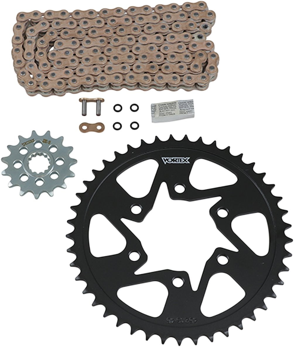 Vortex HFRS Hyper Fast 520 Conversion SX3 Gold Chain & Sprocket Kit ...