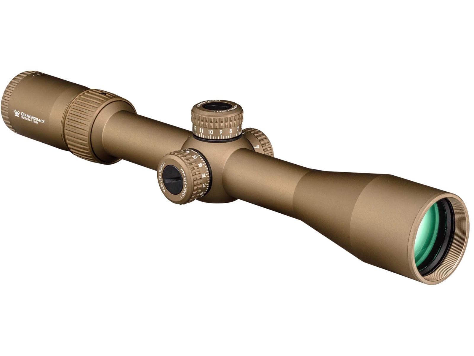 Vortex OPMOD Diamondback 4-16x44mm FFP 30mm Tube Riflescope, Tan, DBK-1 ...