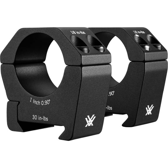 Vortex, Sport Riflescope Rings, 1" Medium Height (.90"), Recoil Lug ...