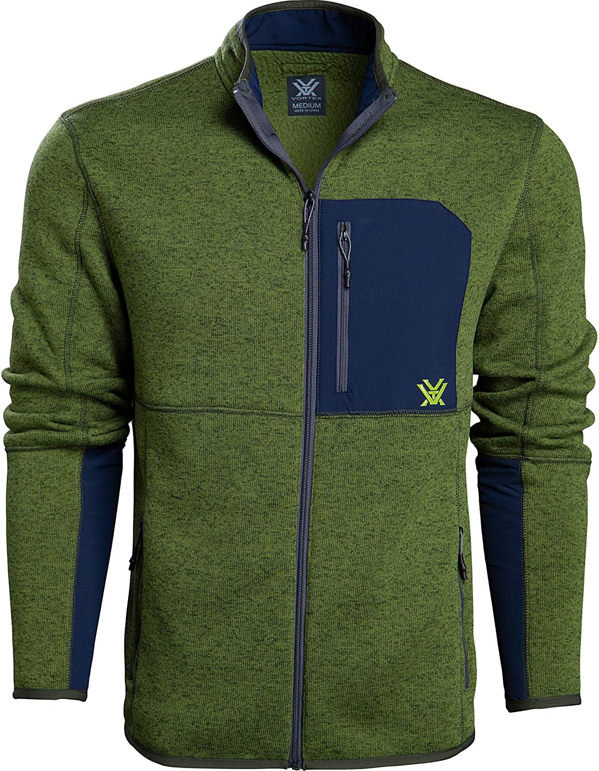 Vortex Optics Adult Sport Anchor Point Fleece Full Zip Jackets, Mayfly ...