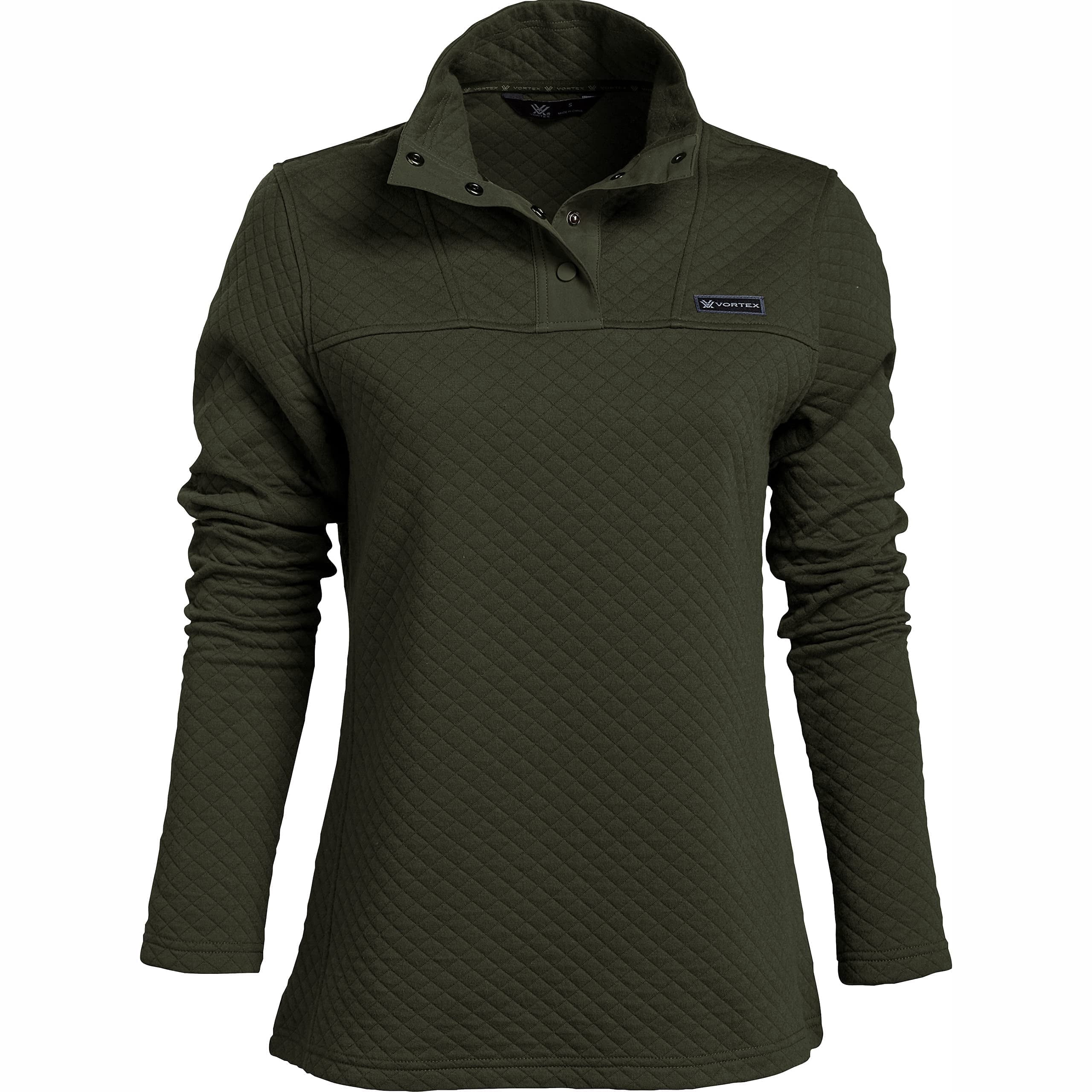 Vortex Optics Women's Arctic Snap Pullover Forest Night Large - Walmart.com
