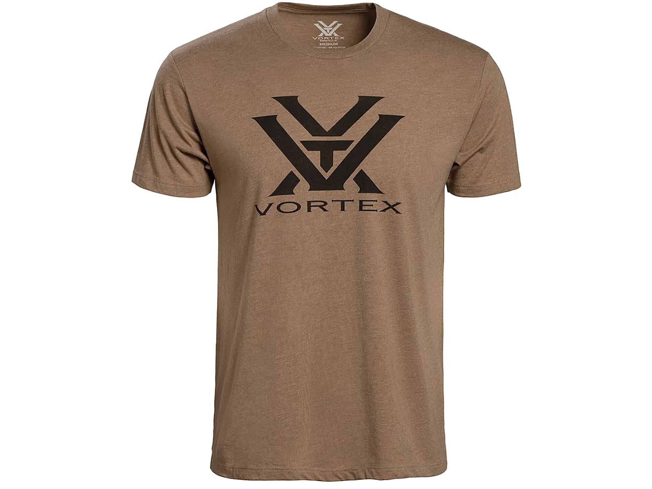 Vortex Optics Men's Core Logo Short Sleeve Crew Neck T Shirt Coyote ...