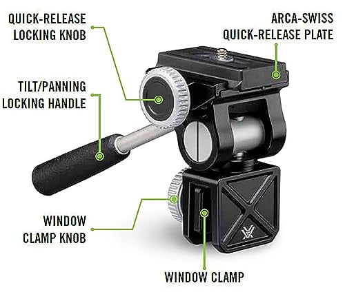 Vortex Optics Pro Car Window Mount | Use with Binoculars & Spotting ...