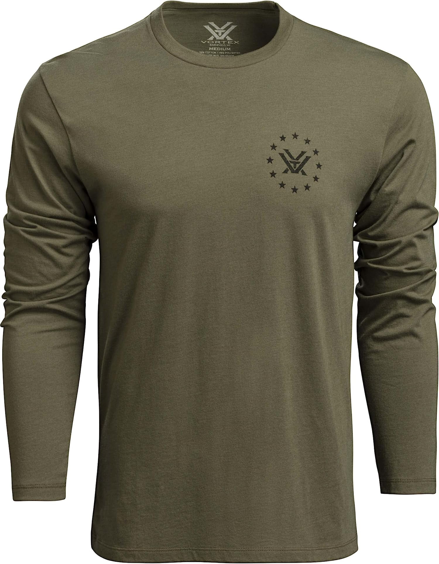 Vortex Optics Salute Long Sleeve Shirts - Military Heather - X-Large ...