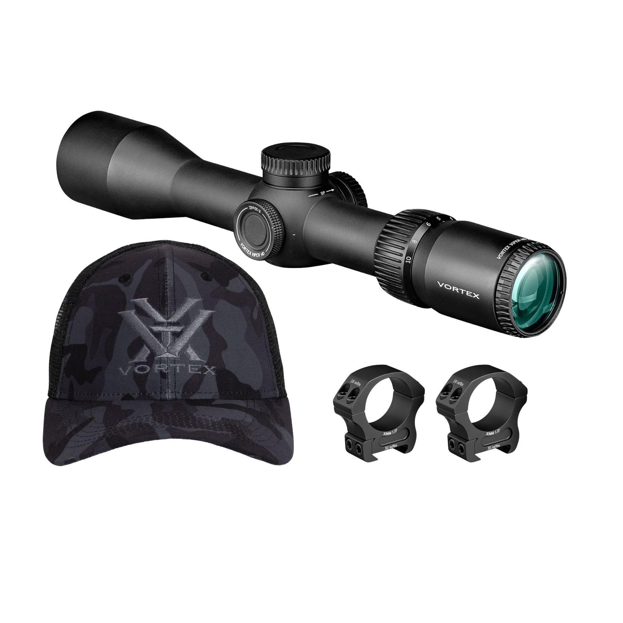 Vortex Viper HD 2-10x42 Dead-Hold Riflescope (BDC MOA Reticle) with ...