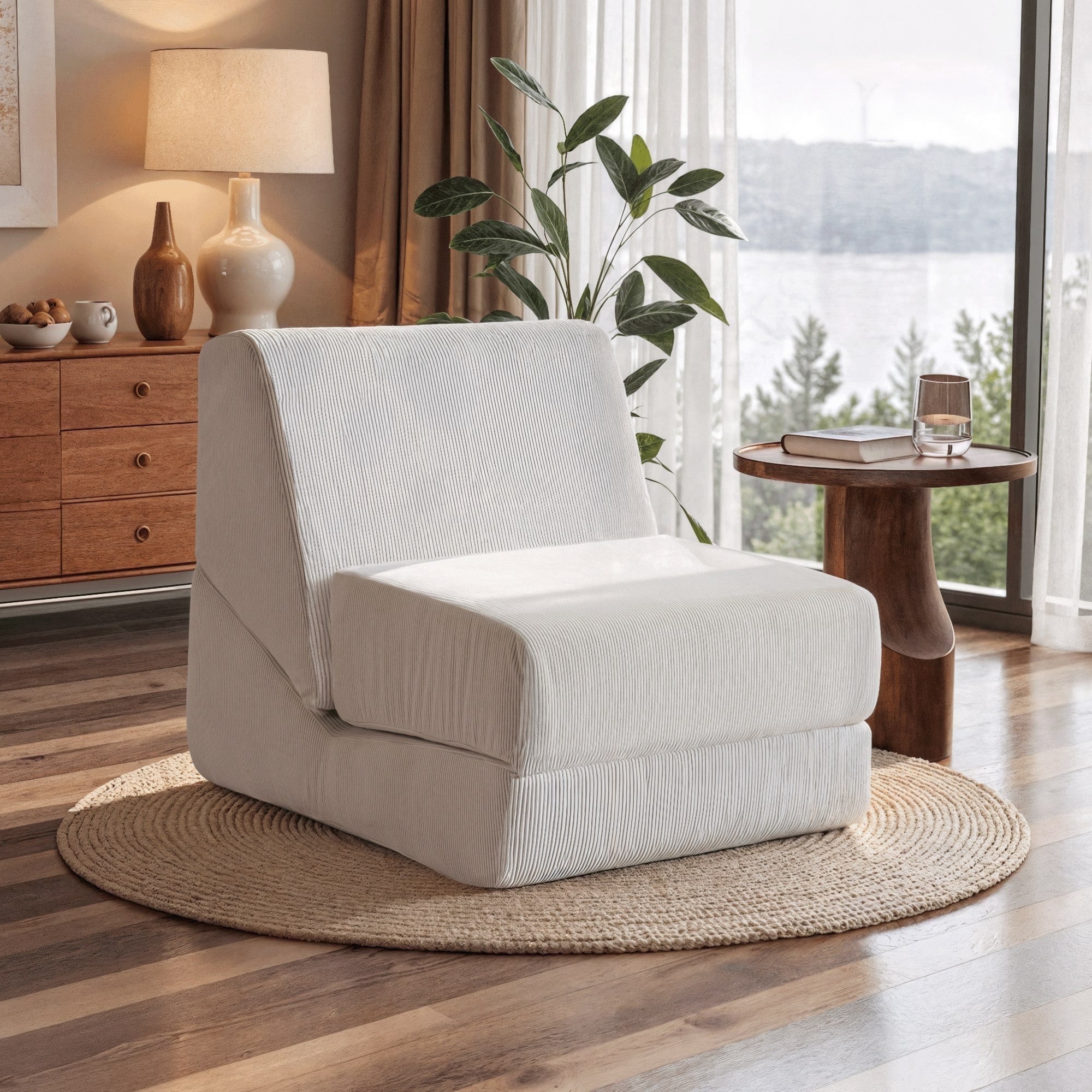 Vorthio Folding Sofa Bed, 3 in 1 Convertible Sleeper Chair, Floor Couch ...