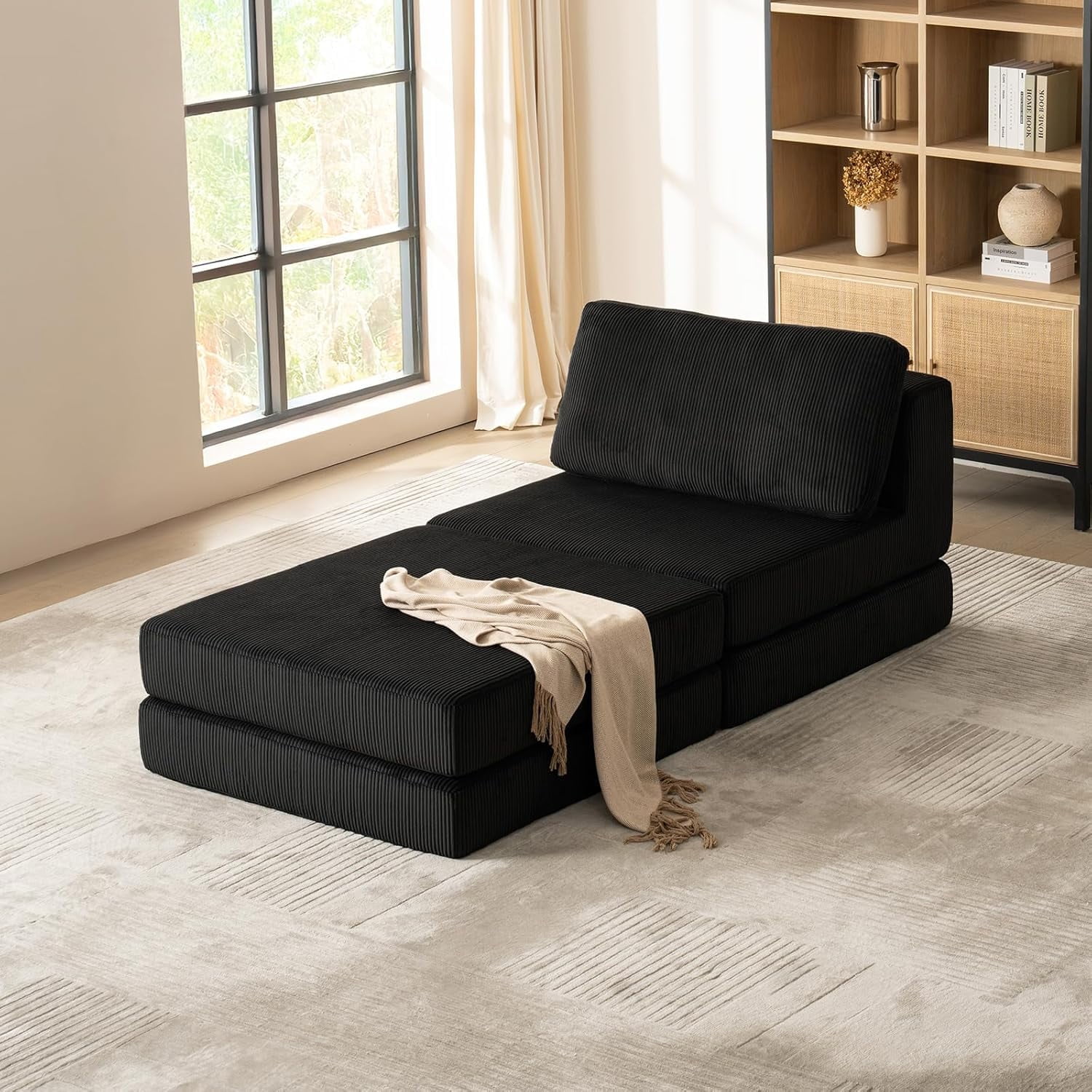 Vorthio Modular Sectional Sofa with ottoman,Corduroy Boneless Couches ...