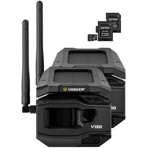 Vosker V150 Solar-Powered LTE Cellular Home Security Outdoor Camera ...