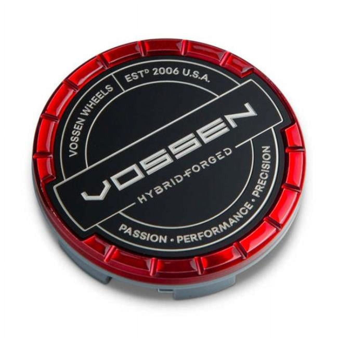Vossen CAP-BSC-LG-HF-RD Red Billet Sport Cap with Hybrid Forged - Large ...