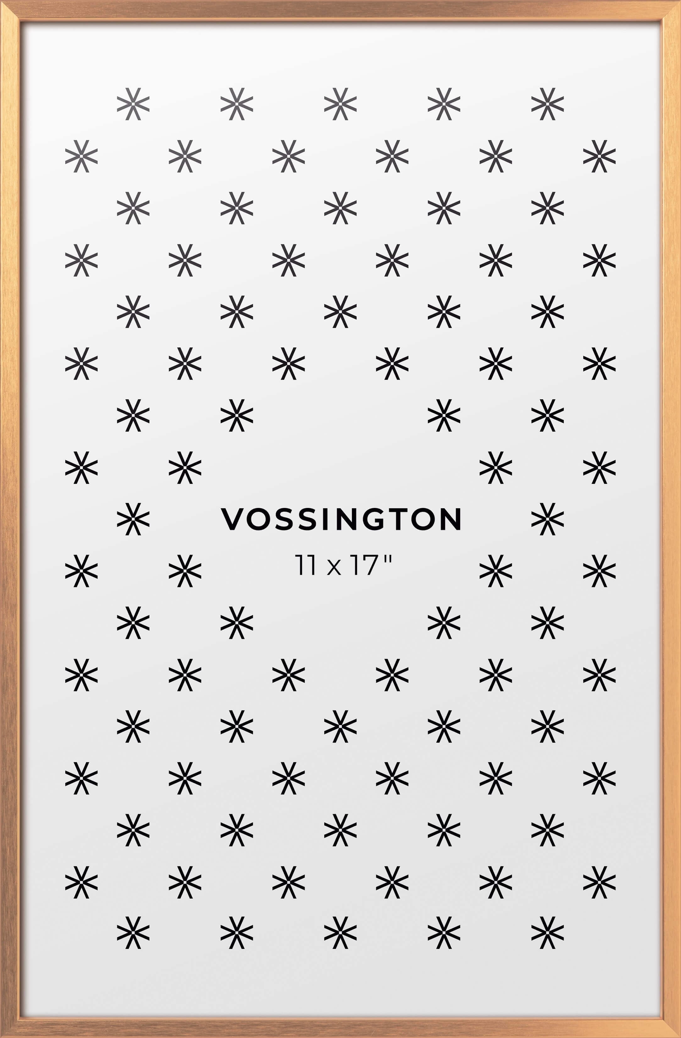 Vossington 11x17 Frame - Old Gold Picture Frame - Thin Metal Frame - 11 ...