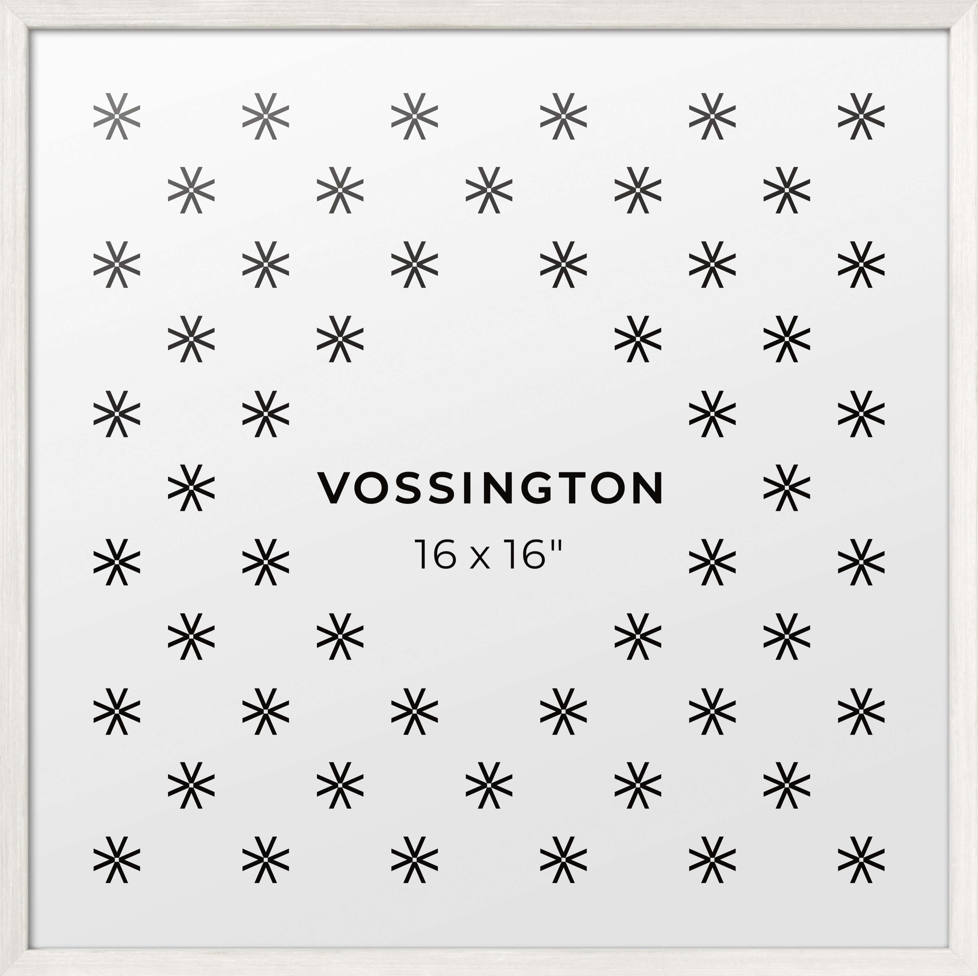 Vossington 16x16 Frame - White Picture Frame - Thin Wood Frame - 16 x ...