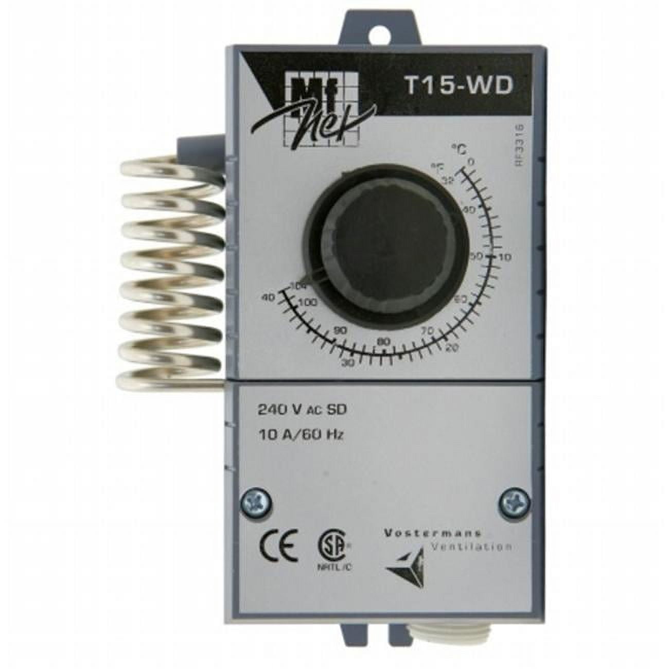 Vostermans Ventilation TT15WDCAM1A T15-WD THERMOSTAT - Walmart.com