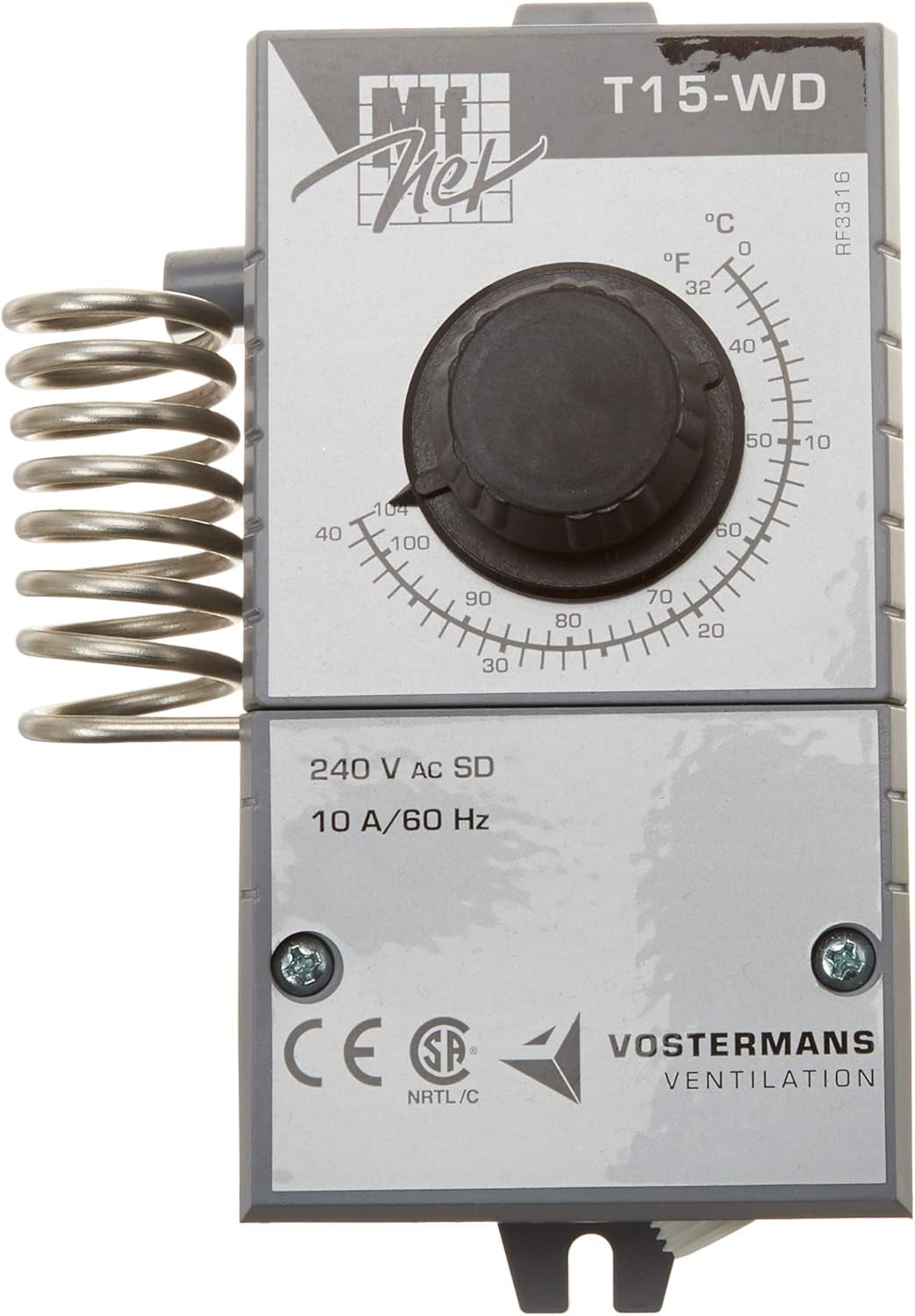 Vostermans Ventilation TT15WDCAM1A T15-WD THERMOSTAT - Walmart.com
