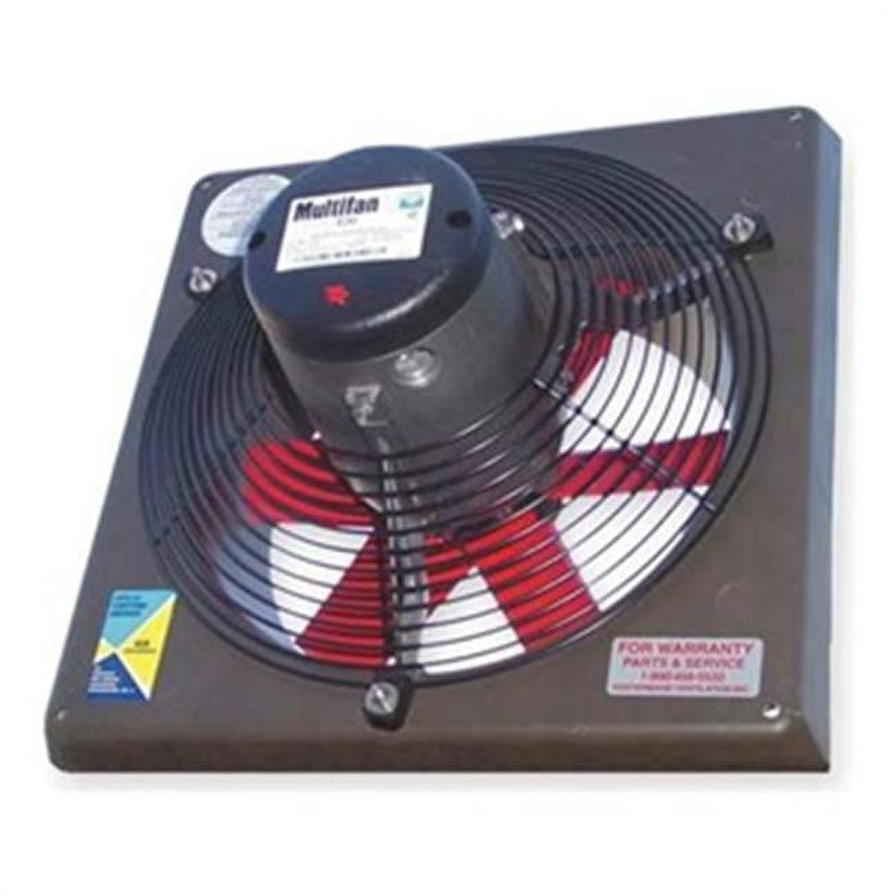 Vostermans Ventilation V4D25K1M72100 10 in. PANEL FAN IND 460V 3PH with ...