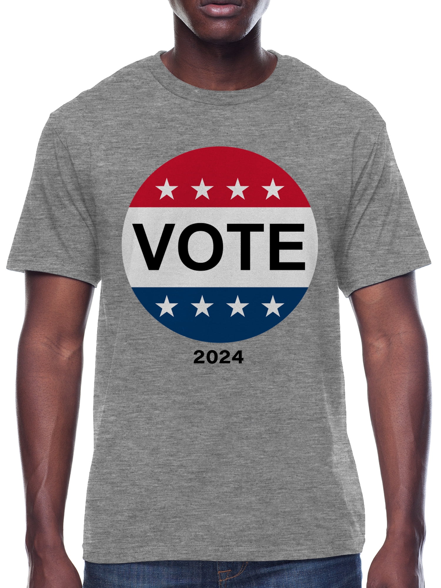 Vote 2024 men's Graphic Tee - Sizes S-3XL - Voter Awareness - Walmart.com