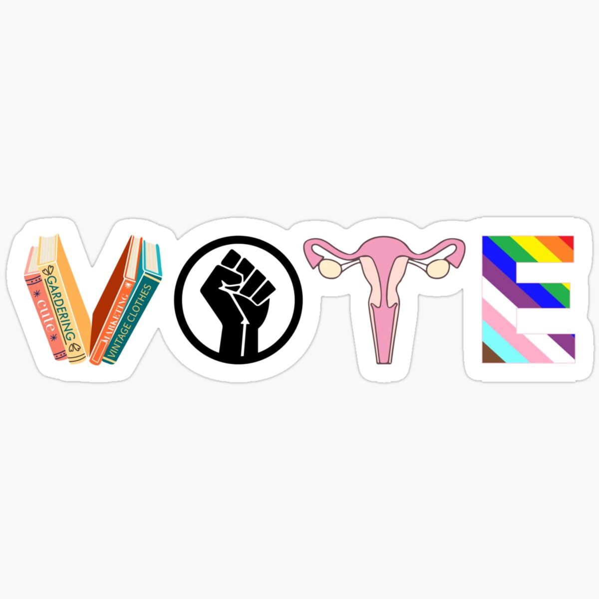 Vote | Banned Books,Reproductive Rights, Blm, Lgbtq, Progress ...