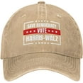 Vote Blue Save Democracy Vote Harris Waltz 2024 Denim Vintage Baseball ...