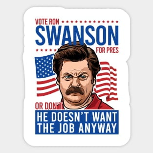 Vote For Ron Sticker Phone Decal Water Bottle Stickers Car Decals ...