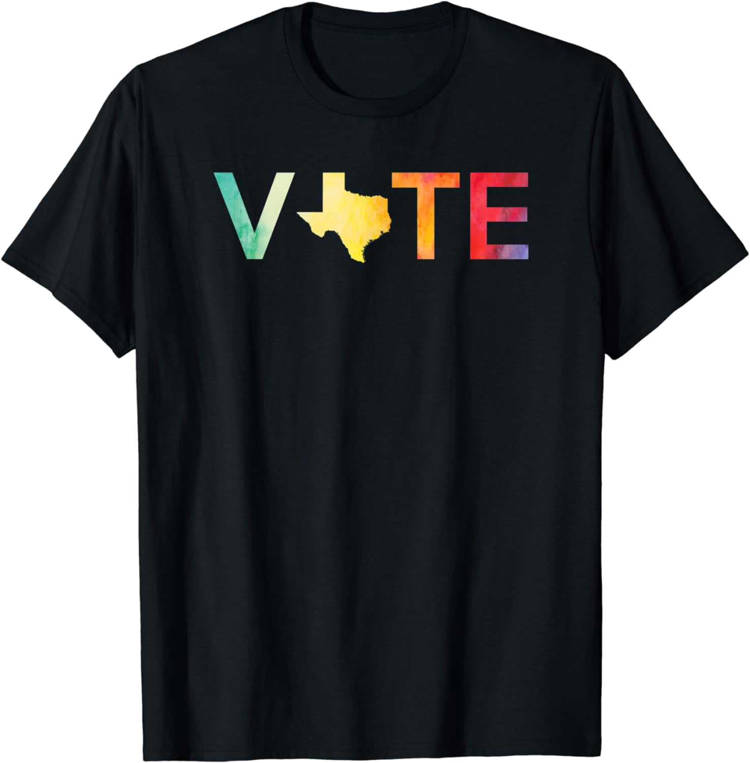 Vote Iowa State Map 2020 Election Rainbow Watercolor T-Shirt - Walmart.com