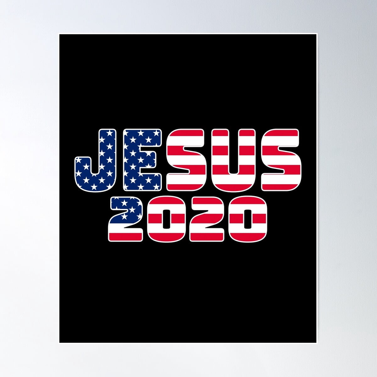Vote Jesus 2020 Presidential Election Christian Poster Wall Art, Modern ...