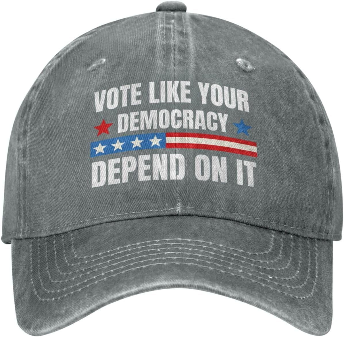Vote Like Your Democracy Depend On It Kamala Harris 2024 Denim Vintage ...