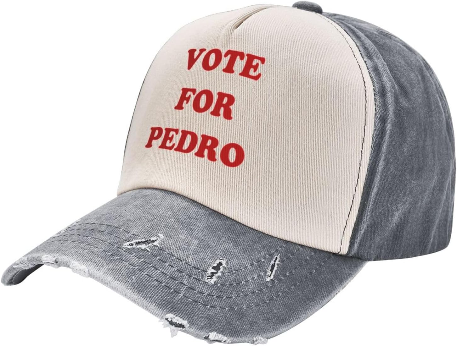 Vote Pedro for 2024 100% Cotton Washed Denim Baseball Cap - Adjustable ...