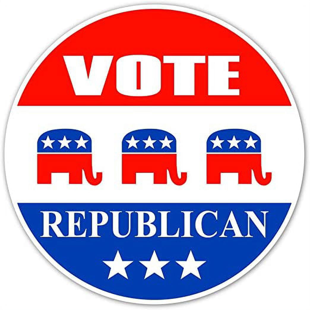 Vote Republican Pro Conservative Values Vinyl Decal Bumper Sticker ...