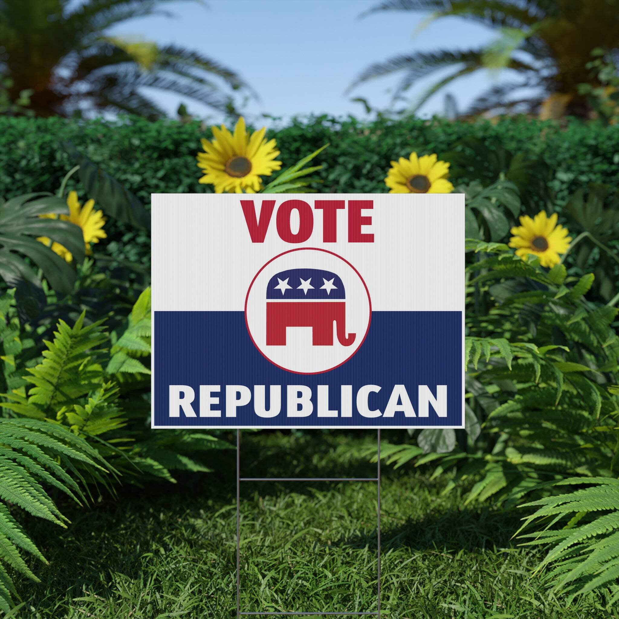 Vote Republican Yard Sign, 18x12, 24x18, 36x24, H-Stake Included, v2 ...