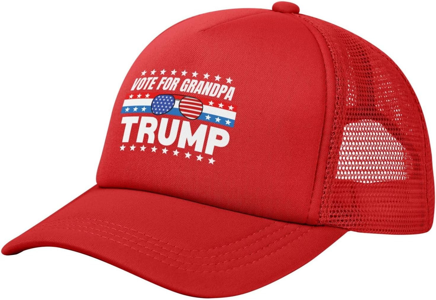 Vote for Grandpa Trump Hat 2024 Election Republican Pro-America Mesh ...