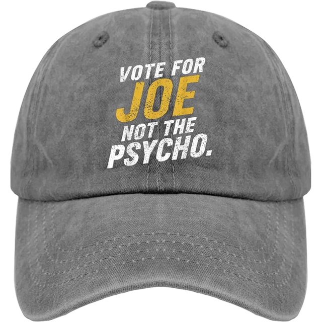 Vote for Joe Not The Psycho Hats for Men Camping Retro Trucker Mens ...