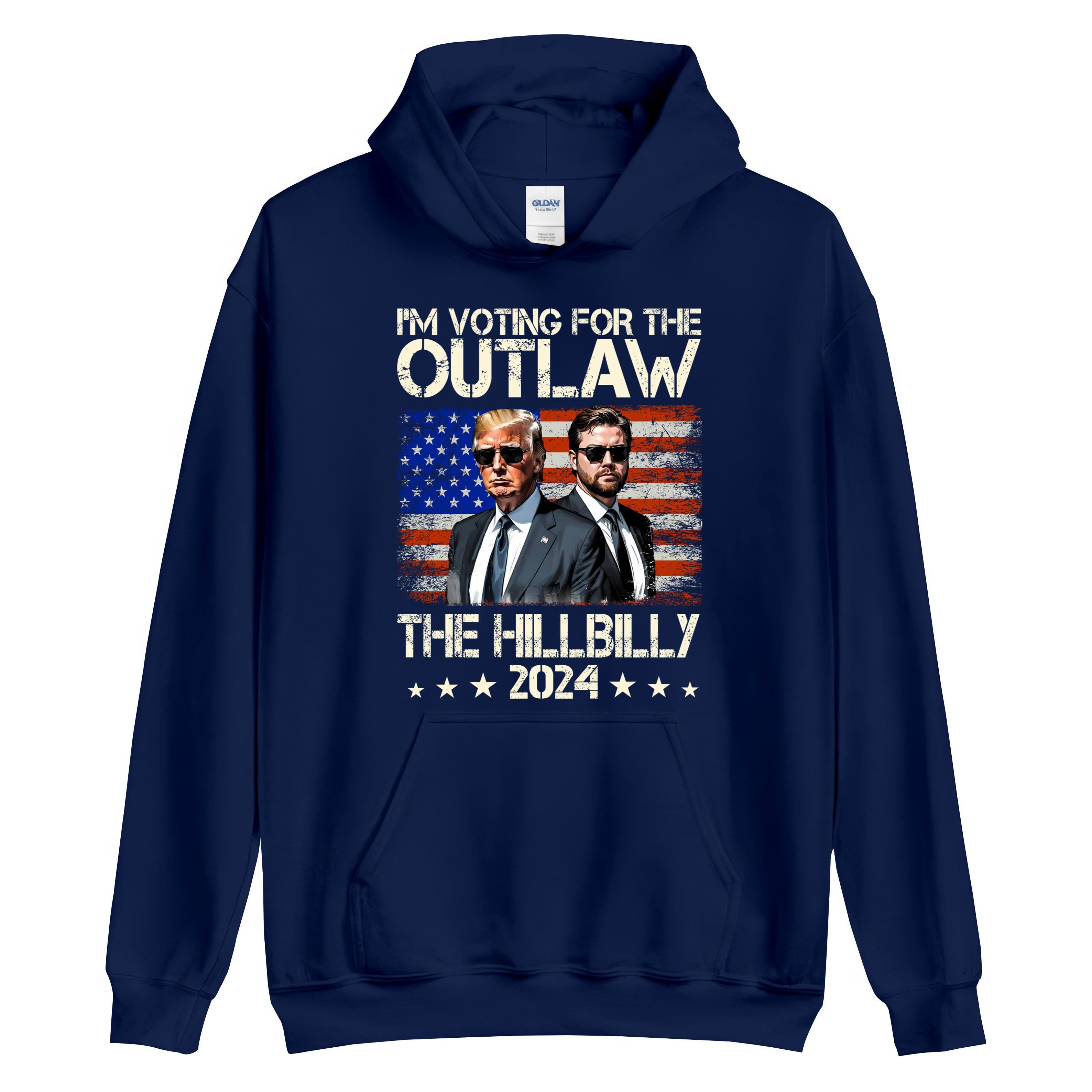 Vote for Outlaw & Hillbilly 2025 Shirt – Satirical Campaign Graphic Tee ...