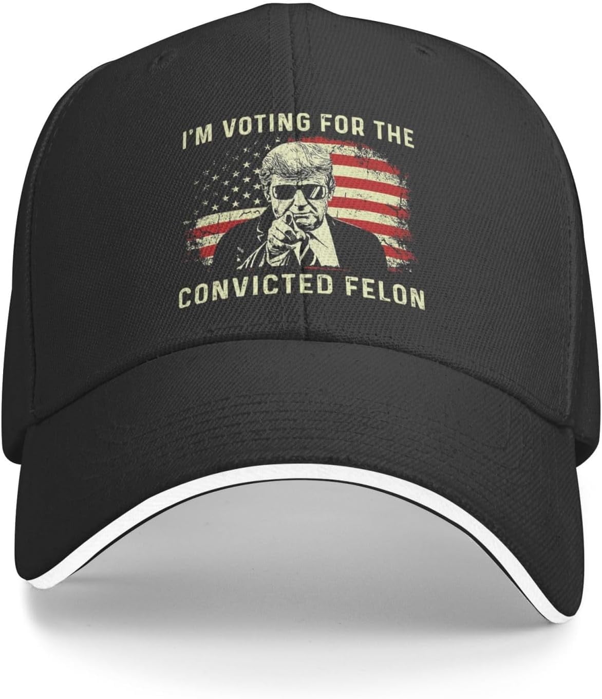 Voting for a Felon Hat Convicted Felon 2024 Hat for Men Dad Hat with ...