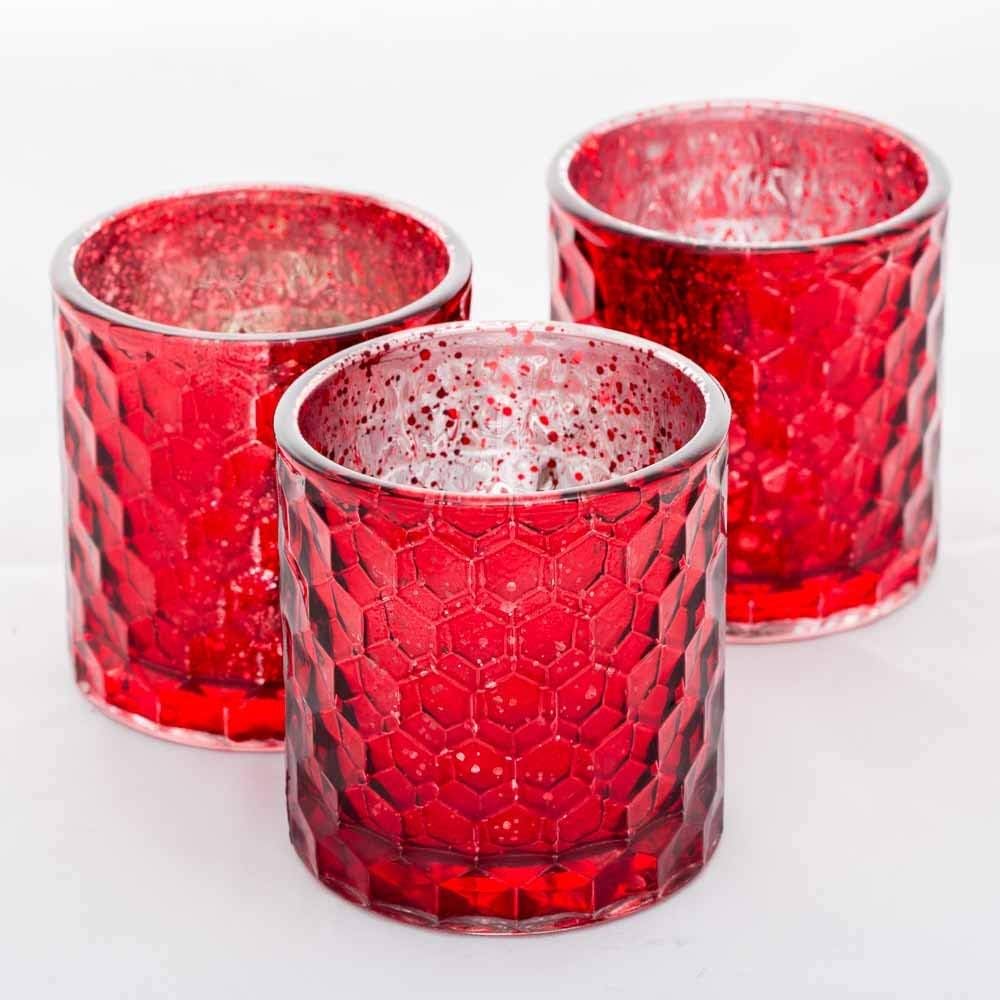 Votive Honeycomb Red Set of 6 - Walmart.com