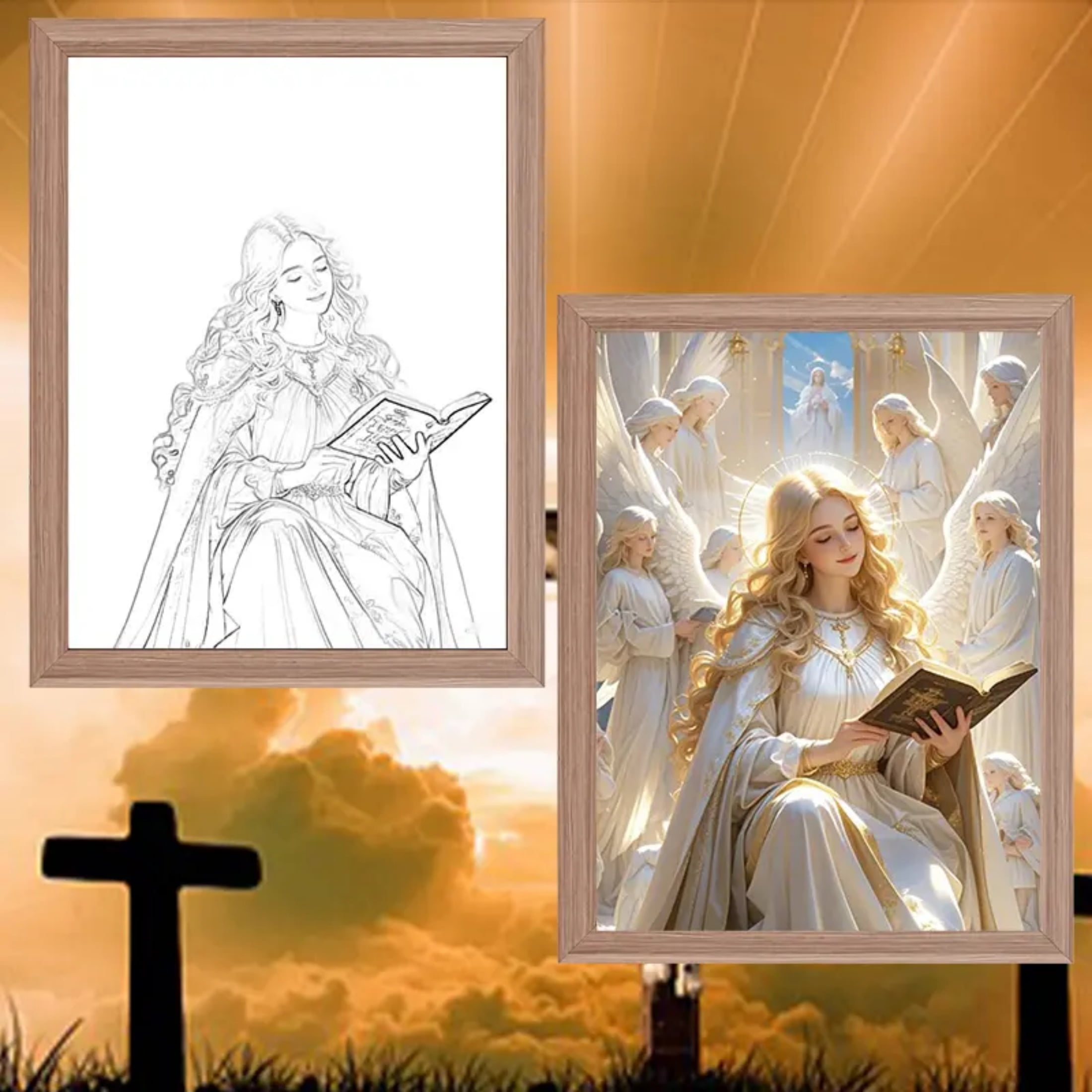 Votones Personalized Wooden LED Photo Frame | Custom Photo Etching, 3 ...