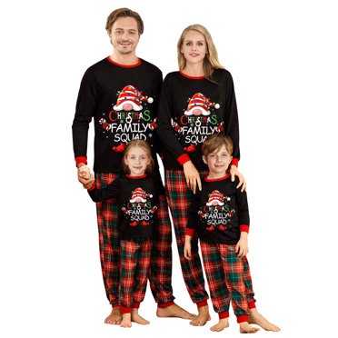 Holiday Time Men's Plaid Matching Family Pajamas Set, 2-Piece, Sizes S ...