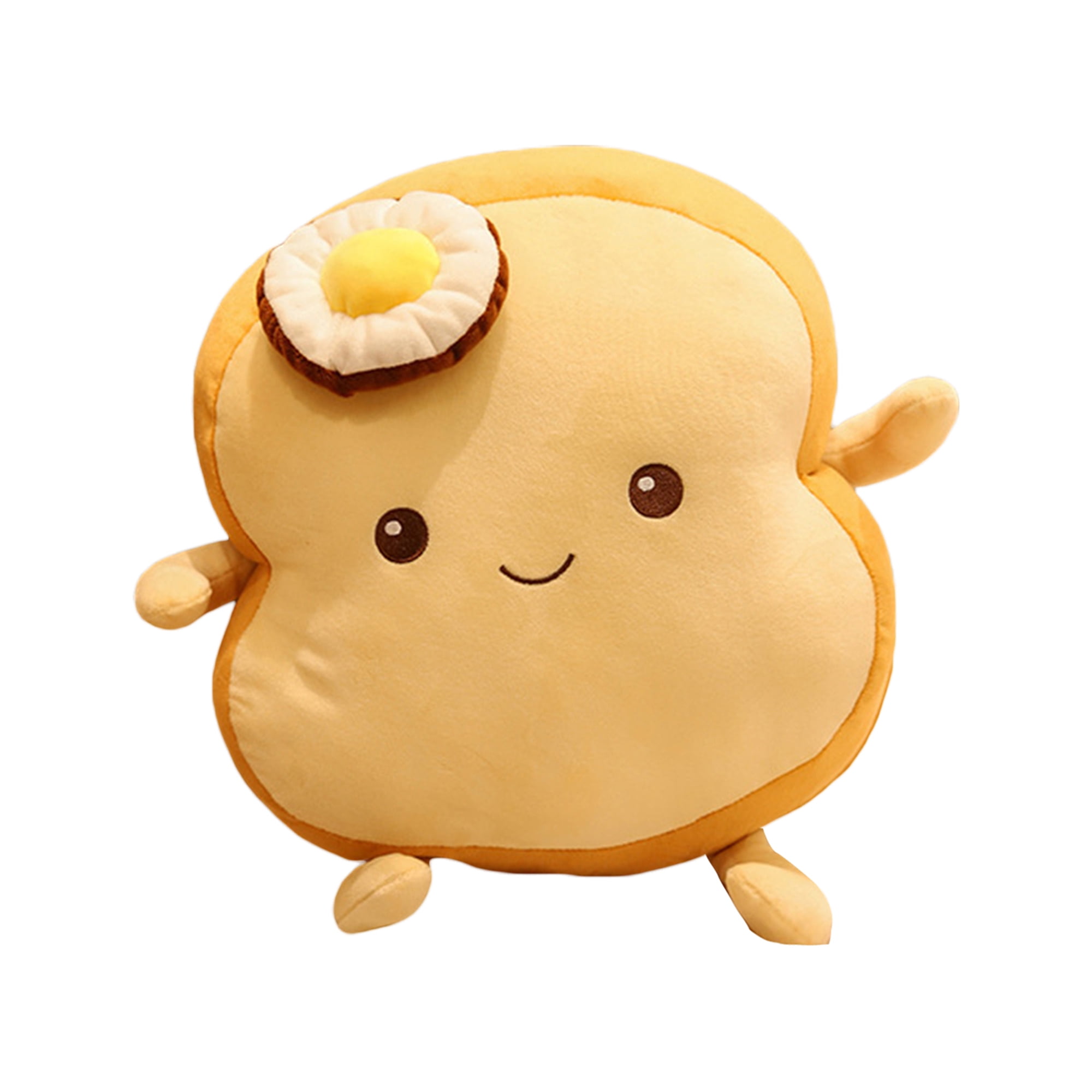 Votuleazi Cute Toast Pillow Funny Bread Stuffed Animal Plush Toy Soft ...