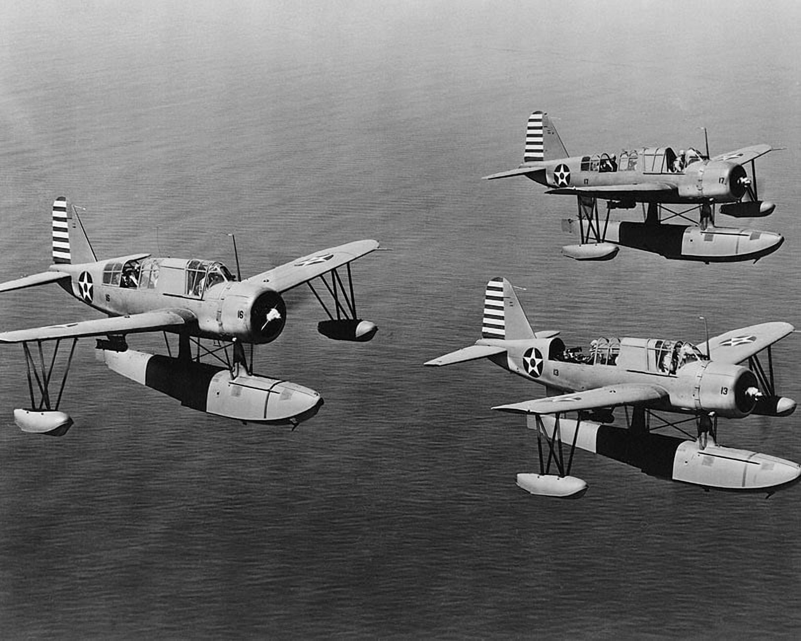 Vought OS2U Kingfisher WWII Aircraft - 12x18 Inch Laminated Aviation ...