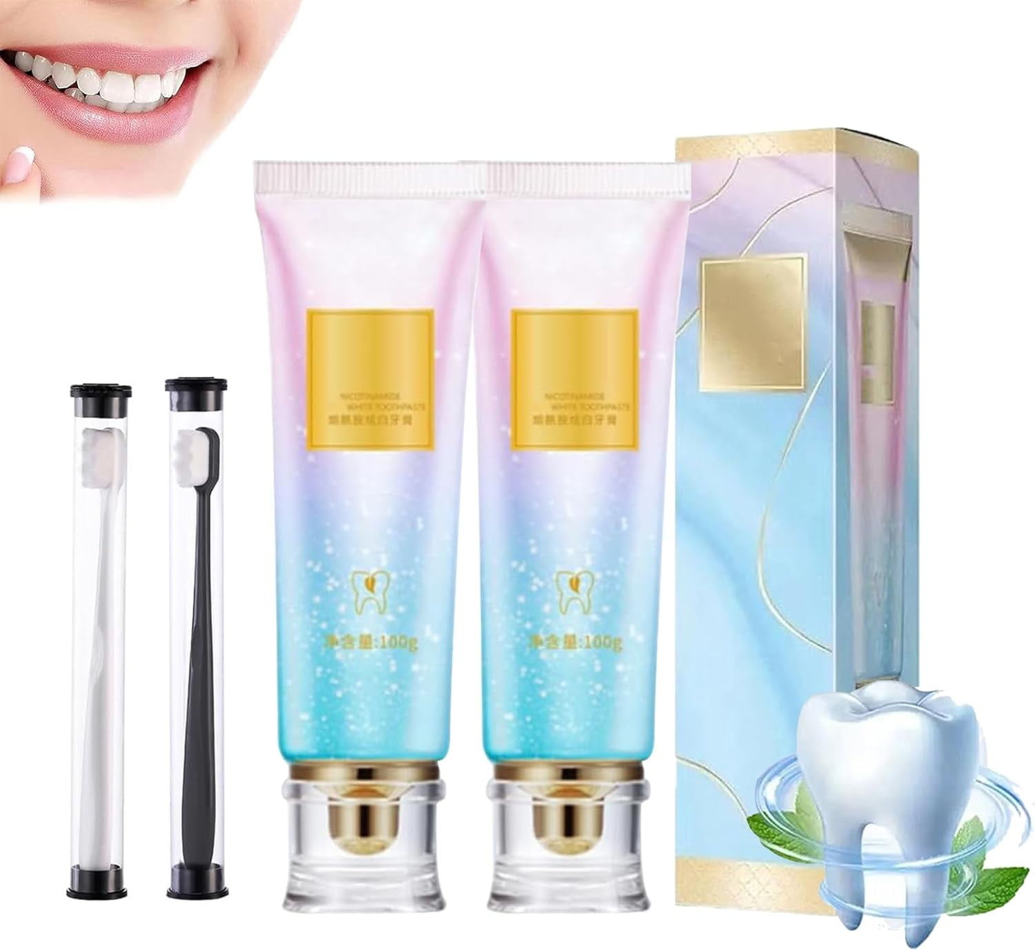 Vous Toothpaste, Niacinamide Intensive Whitening Toothpaste, Fresh Breath Toothpaste, Complete ...