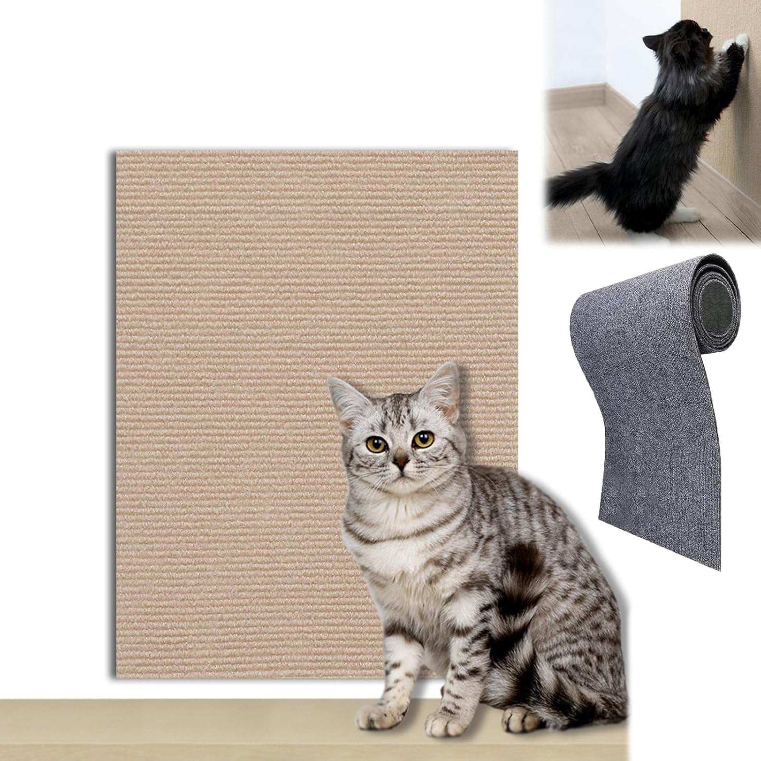 Vowtrlleoy Cat Scratching Cloth, Beyonddraw Cat Scratching Mat, Can Protect Furniture - Cat ...