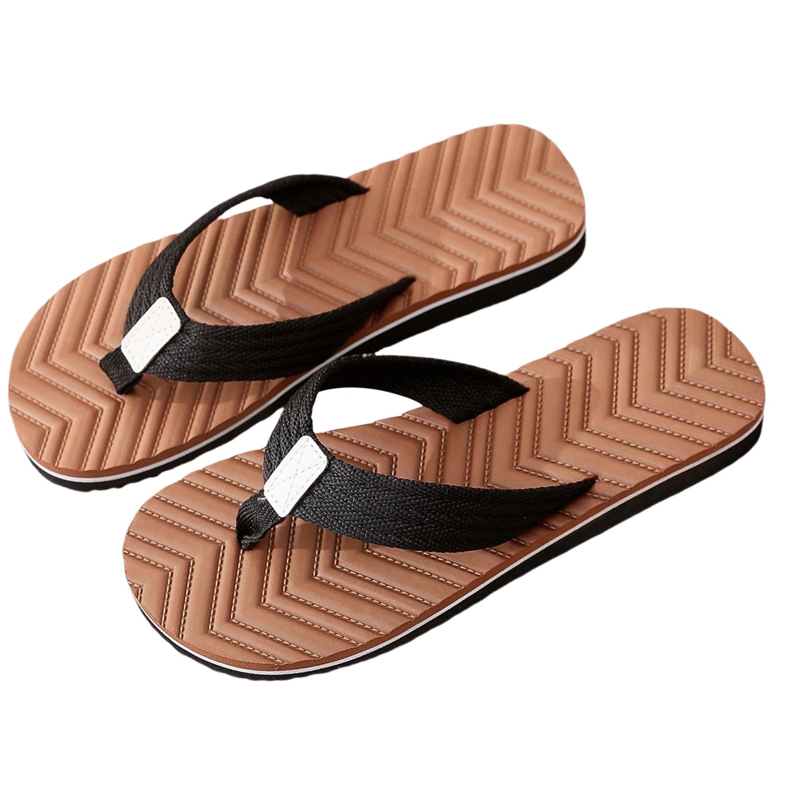 VoxSoles Men’s Beach Flip Flops Soft Comfortable Open Toe Walking Thong ...